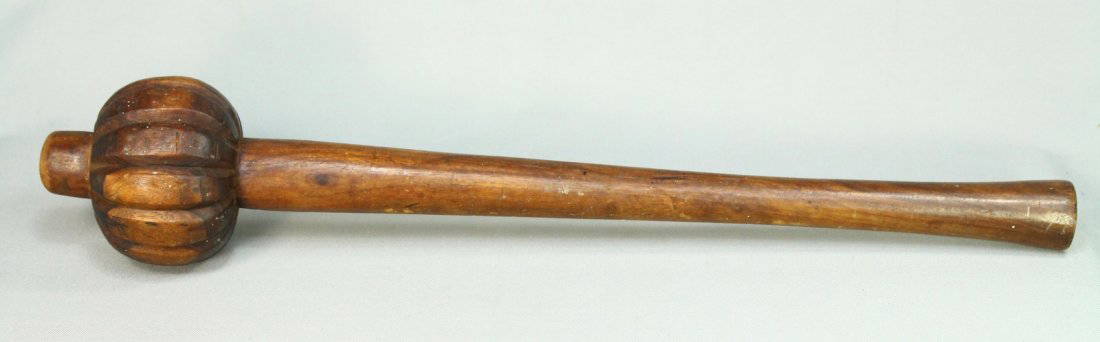Antique Fiji Throwing War Club Ula Ulu Bush Wood Weapon