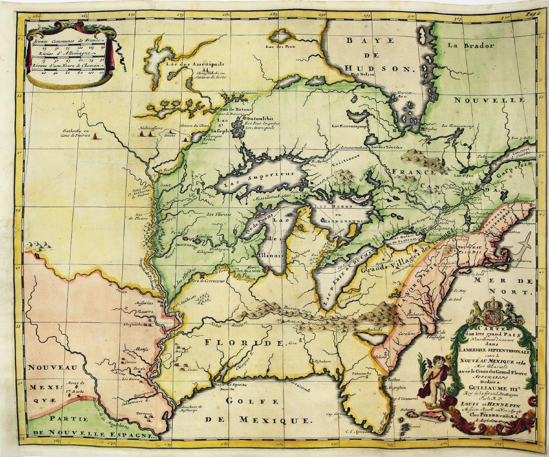 Hennepin Map Of North America