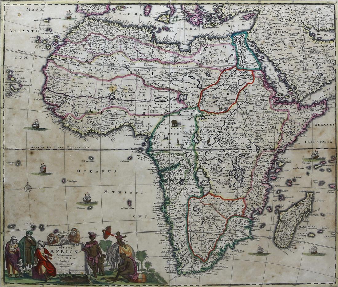 De Wit Map Of Africa