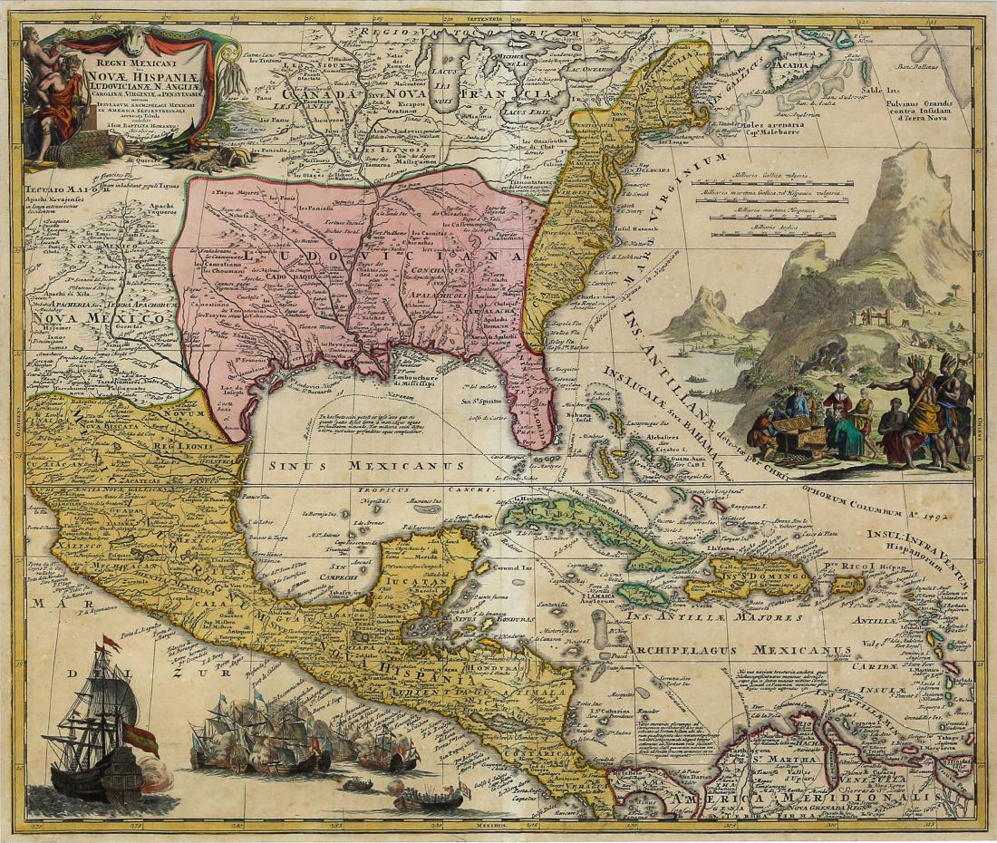 Homann Map of New Spain - Nov 18, 2017 | Arader Galleries in NY