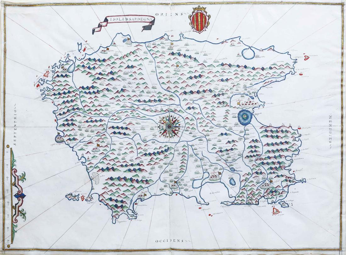Portolan Chart of Sardinia