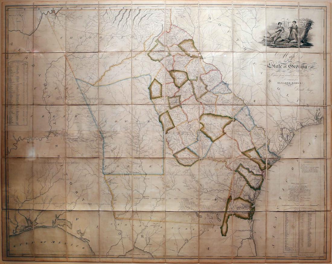 Sturges Map of the State of Georgia 1818 - Jun 02, 2018 | Arader ...