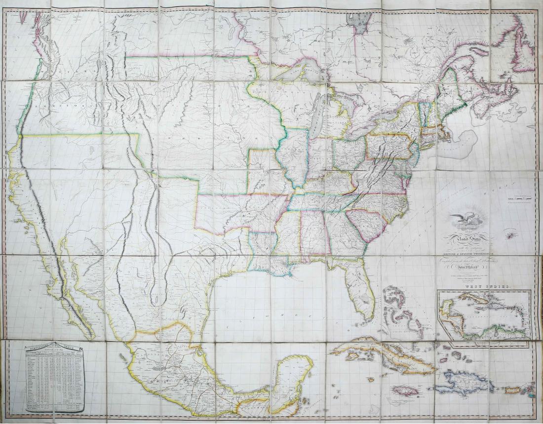 Melish Map of the United States 1823