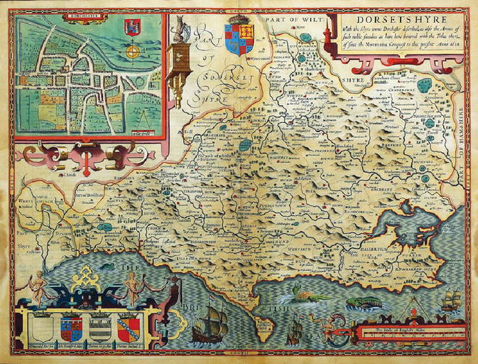Colored Speed Map Of Dorset