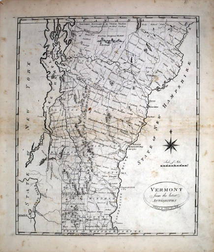 Reid Map Of Vermont, 1796