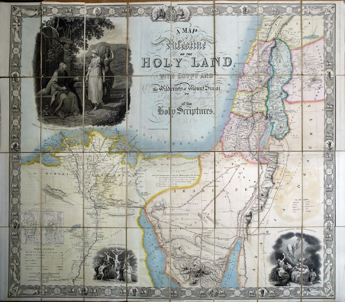 Monumental Christian Holy Land Map