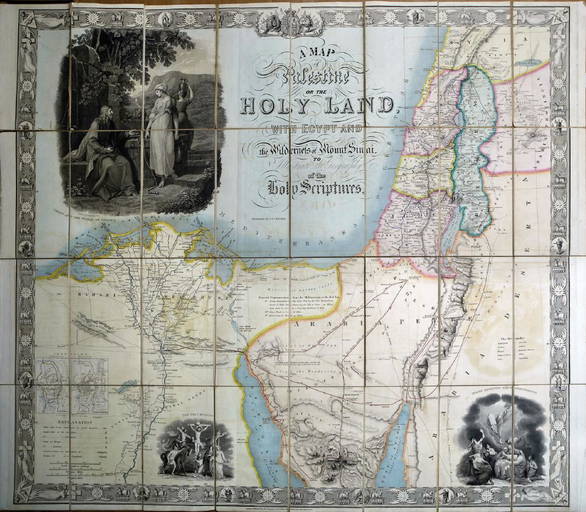 Monumental Christian Holy Land Map