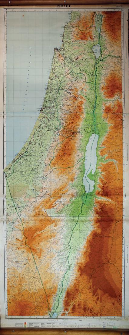 The Official Map of Israel - 1951