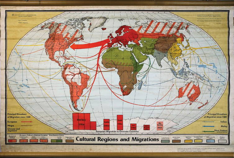 Vivid Depiction Of Cultural Migration Worldwide