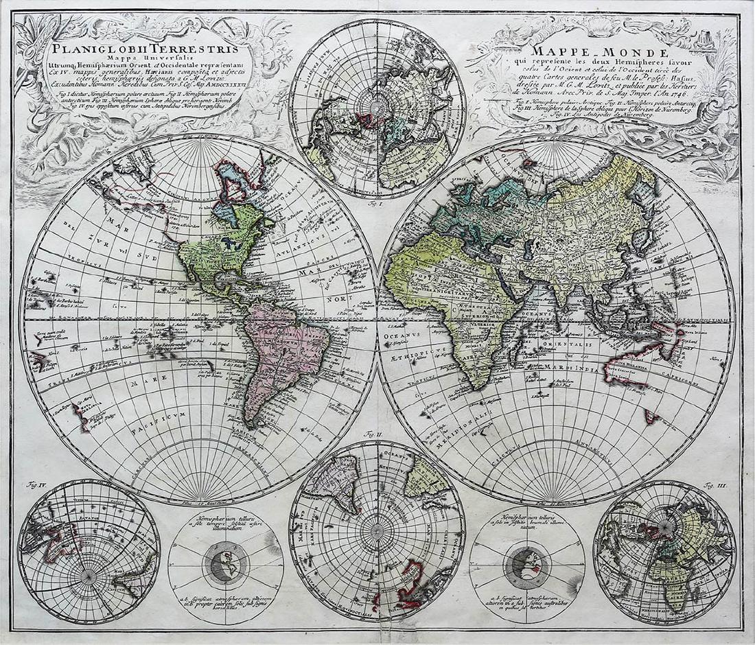 Homann Heirs World Map