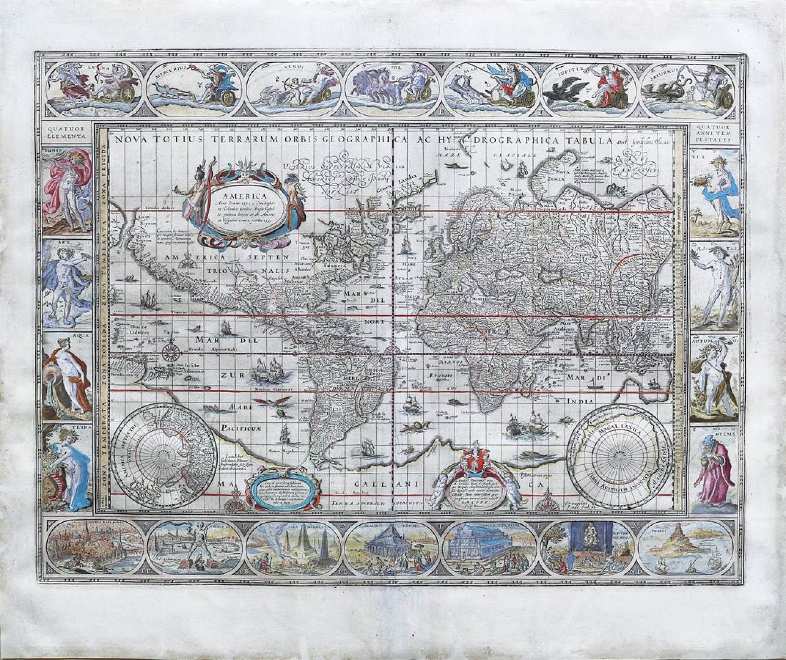 Blaeu World Map - Jun 08, 2019 | Arader Galleries in NY