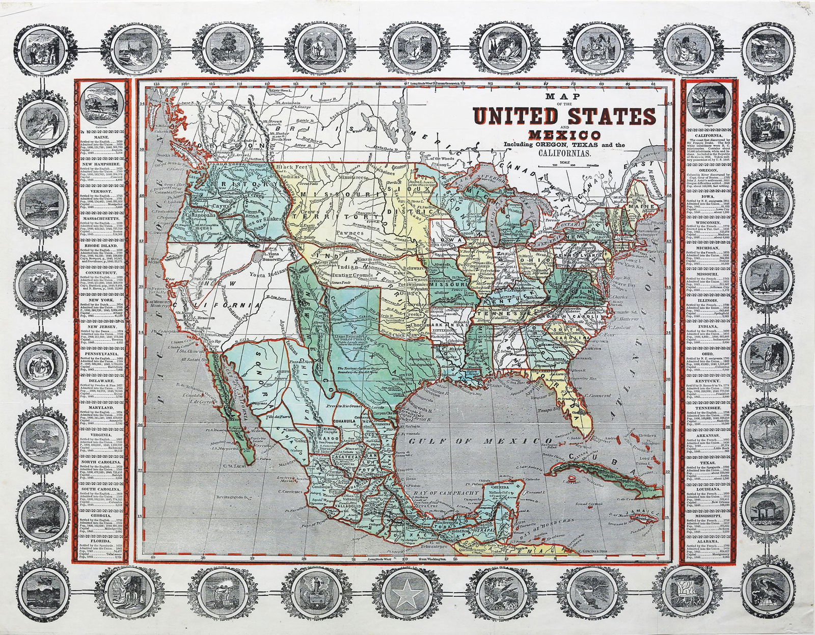 Map of U.S., 1846 - Apr 04, 2020 | Arader Galleries in New York