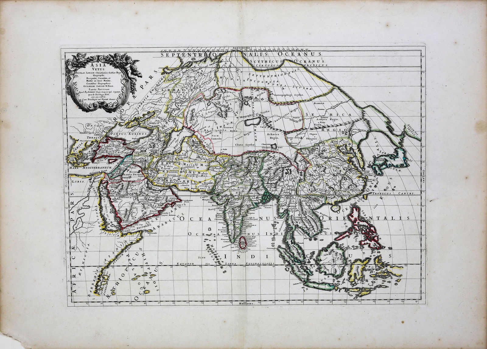 Sanson Map of Asia - Apr 04, 2020 | Arader Galleries in New York