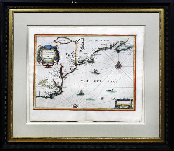 Jansson Map of New England and Virginia - Oct 10, 2020 | Arader ...