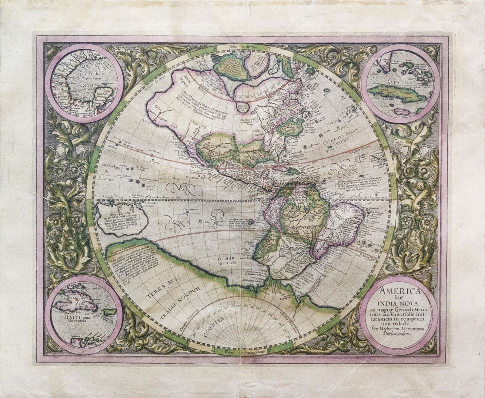 Mercator Map of Americas | Barnebys