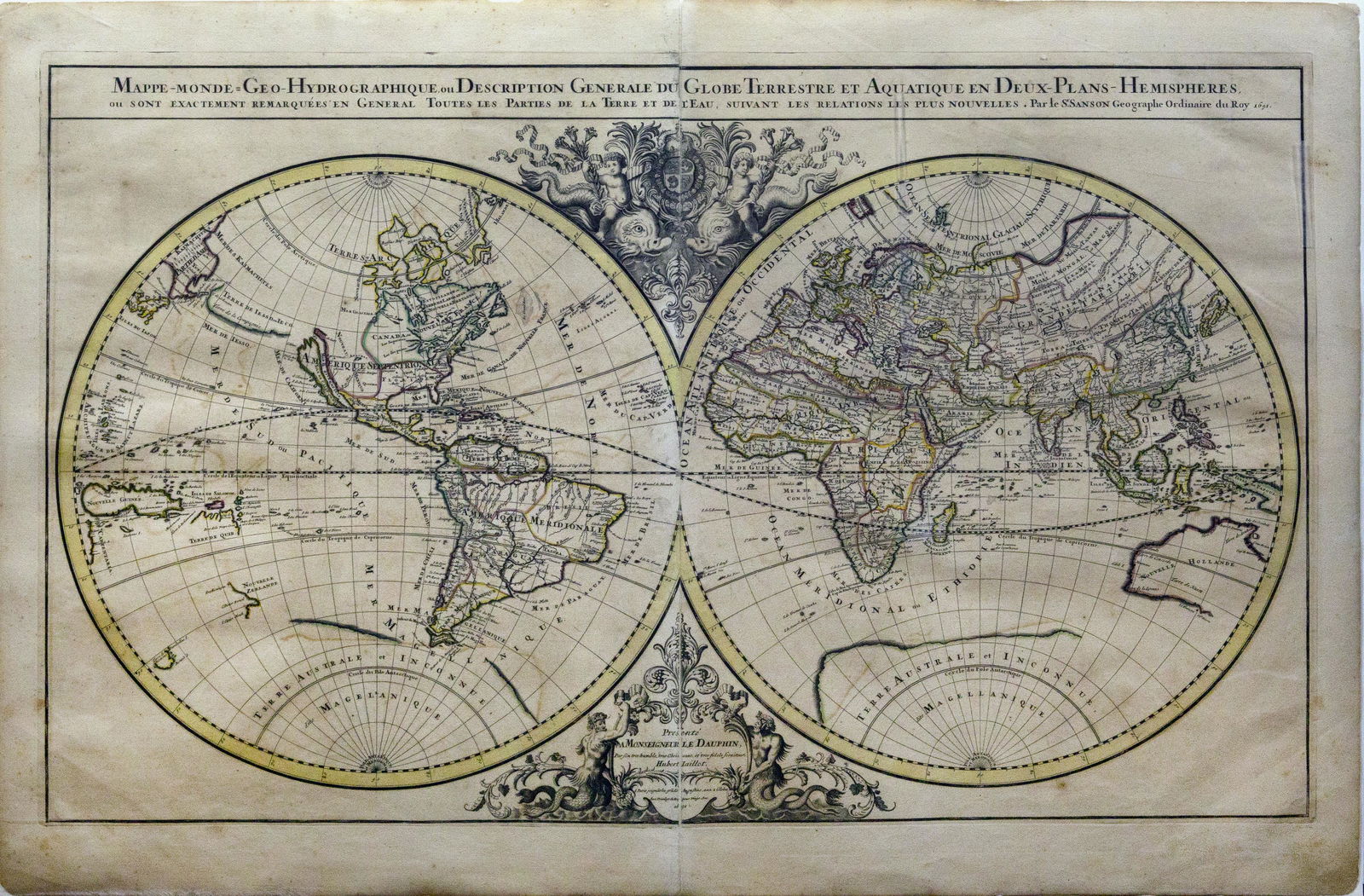 Jaillot World Map, 1692 | Barnebys