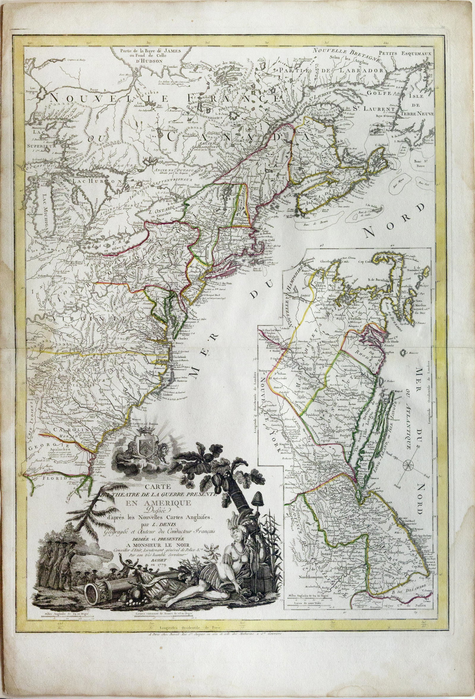 Denis Map of the American Revolutionary War, 1779 (#0133) on Sep 25 ...