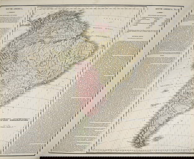 Carey & Lea Map Of South America