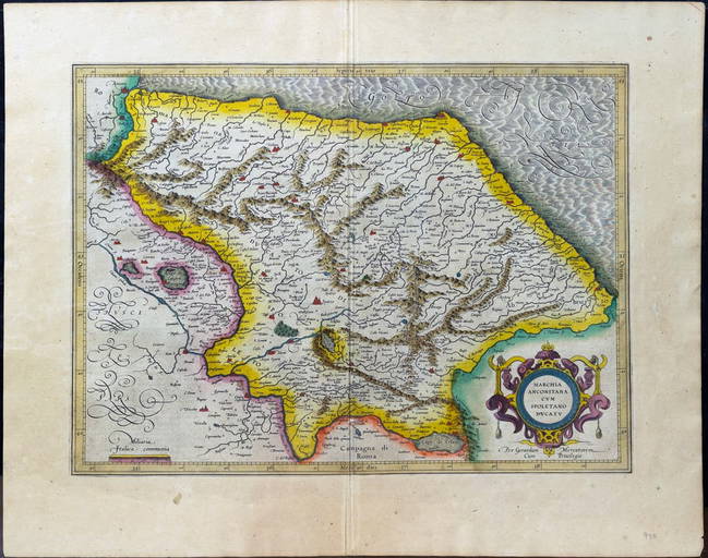 Mercator Map Of The Duchy Of Spoleto