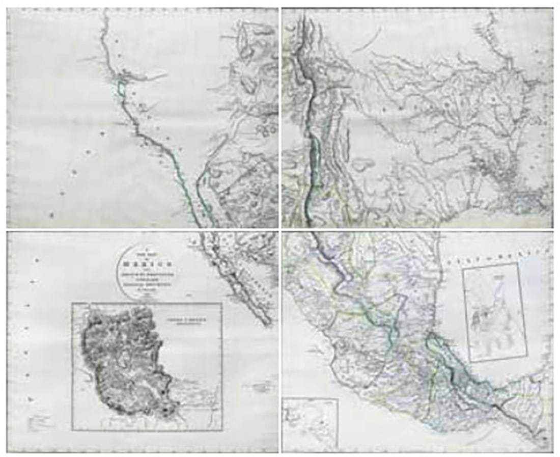 Arrowsmith Map Of Mexico, 1810 Auction