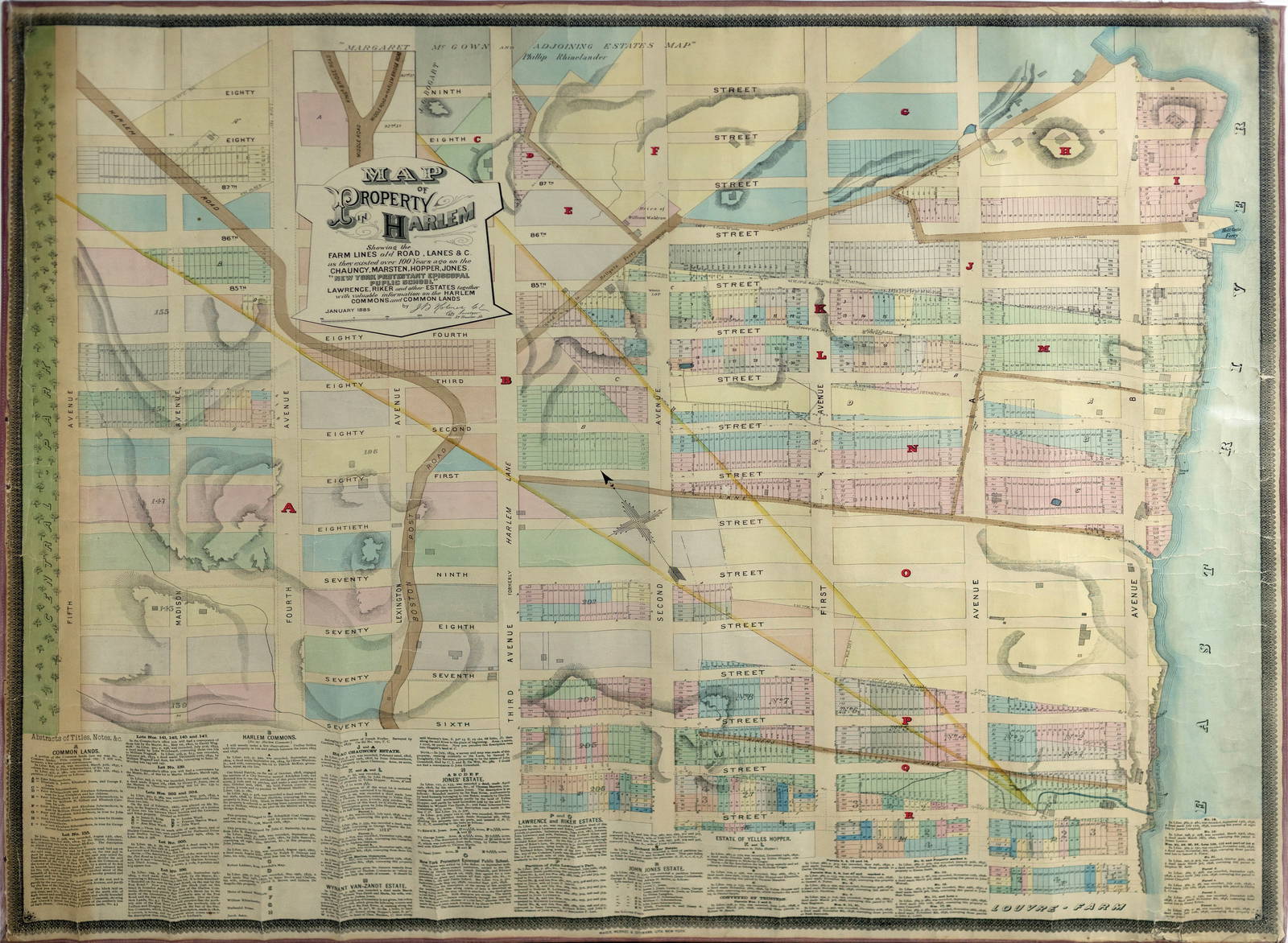 Holmes Map Of The Upper East Side, New York Auction