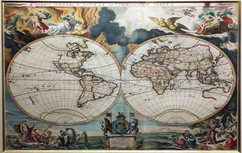 Beautifully Colored Jan Van Loon World Map