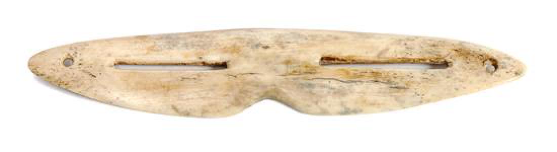 Inuit Carved Bone Snow Goggles Length 8 inches - Apr 21, 2018 | Hindman ...