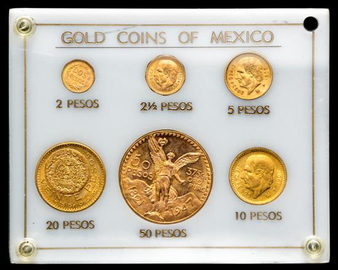A Mexico 6 Gold Coin Set