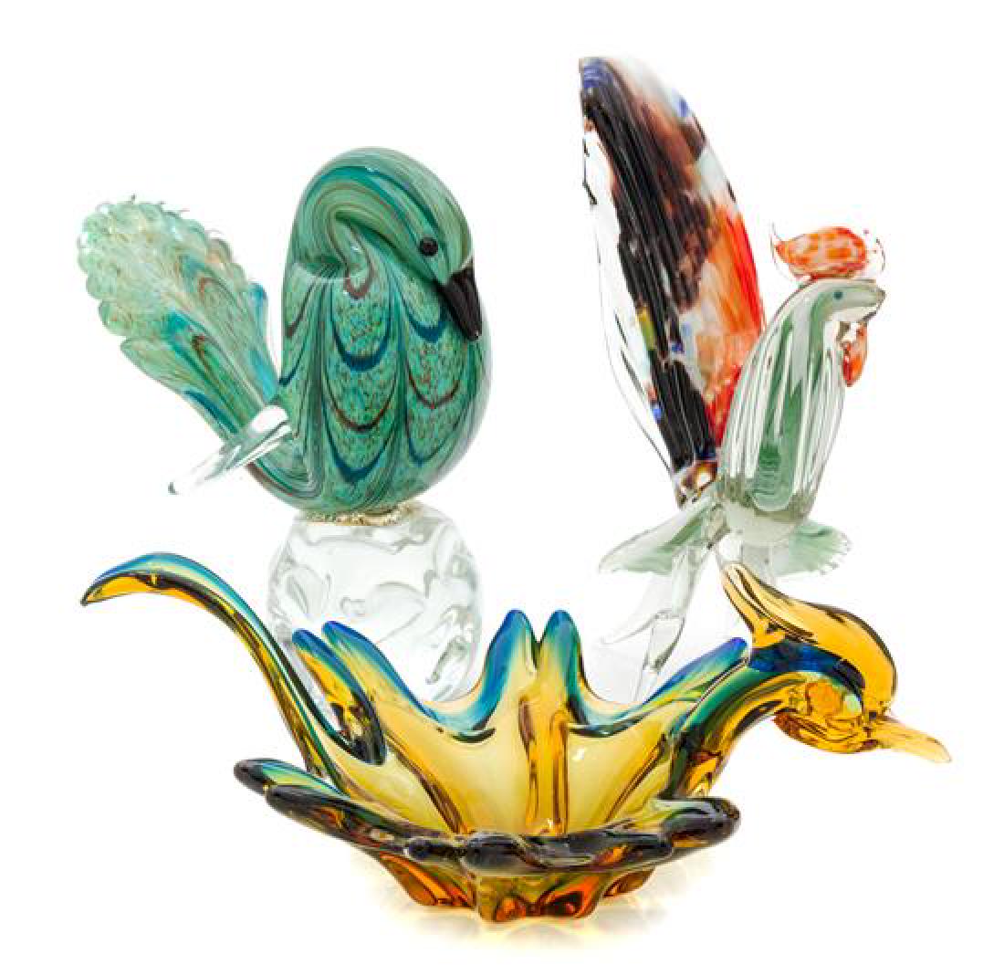 Three Murano Glass Figures