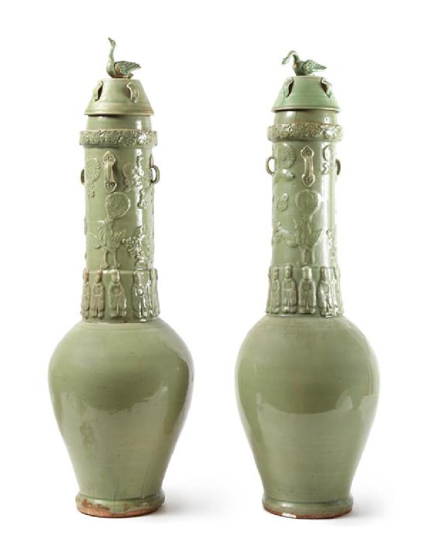 A Pair of Longquan Celadon Glazed Porcelain Funerary - Sep 17, 2018 ...
