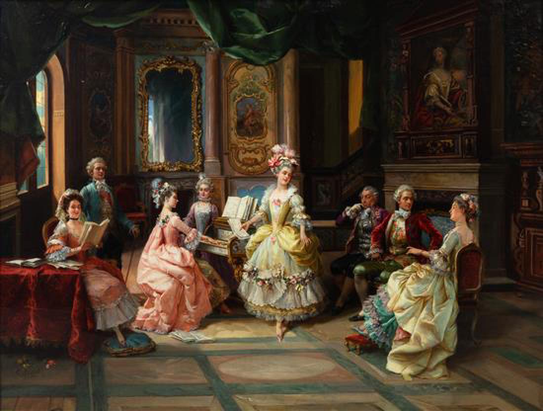 Cesare Auguste Detti, (Italian, 1847-1914), Music in