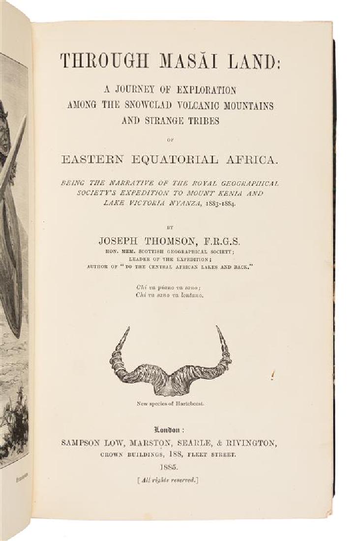 THOMSON, Joseph (1859-1895). Through Masai Land.