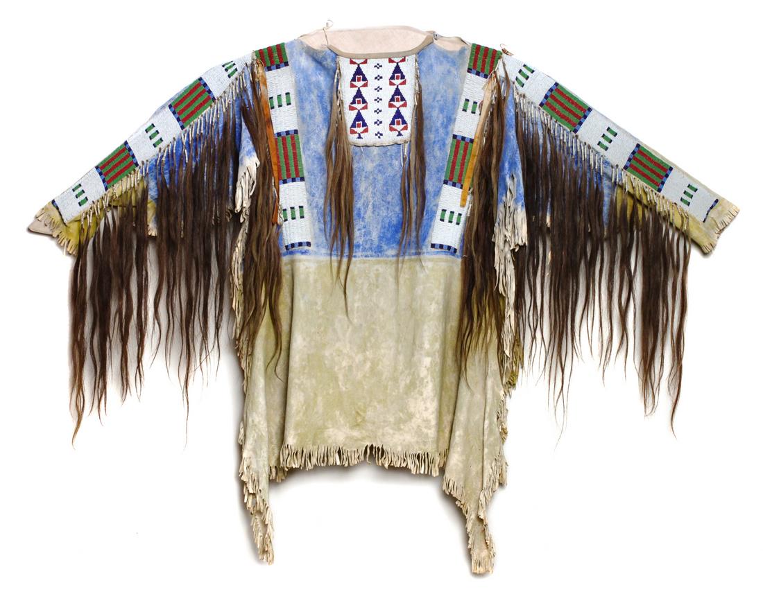 Lakota Sioux Shirt Height 40 x width 51 inches