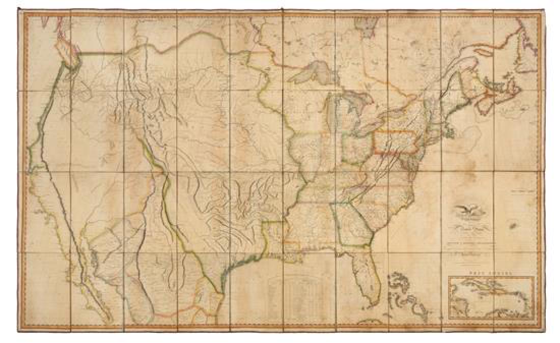 * MELISH, John. Map of the United States with the