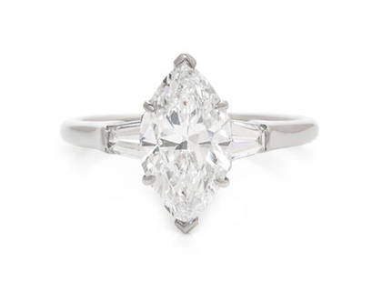 Stunning Harry Winston (29.29ct) Marquise Cut Diamond Ring