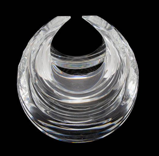 A Signed Hoya Cut Crystal The Balance Of Forces Bowl