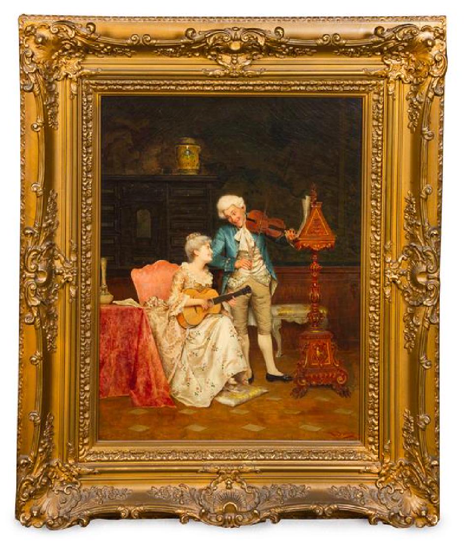 * Alessandro Sani, (Italian, 1856-1927), Musicians in