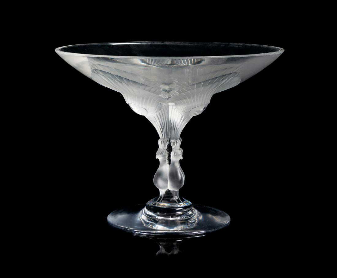 * Lalique, , Peacock compote * Lalique, , Peacock compote