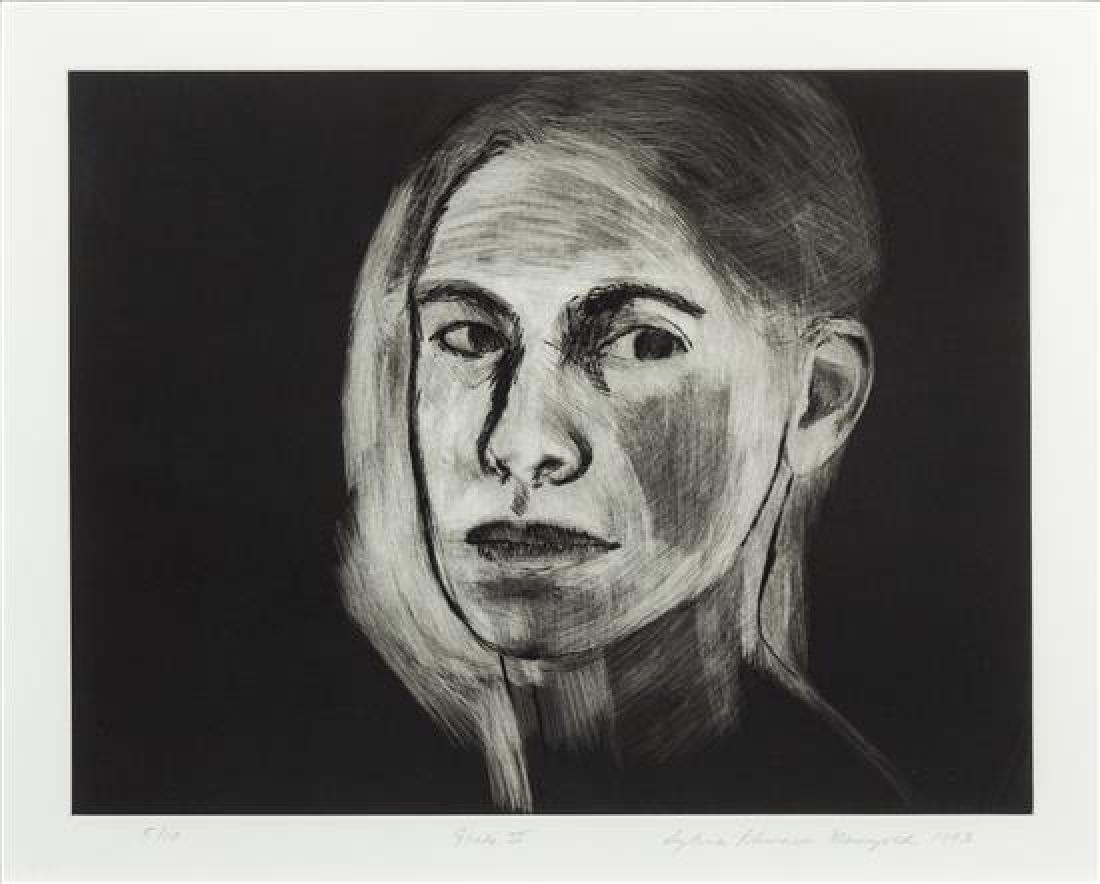 Sylvia Mangold, (American, b. 1938), Self Portrait,