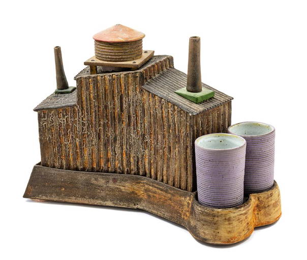 Dan Anderson, (american, B. 1945), Water Tower Teapot,