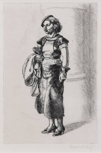 Isabel Bishop, (american, 1902 1988), Waiting, 1930