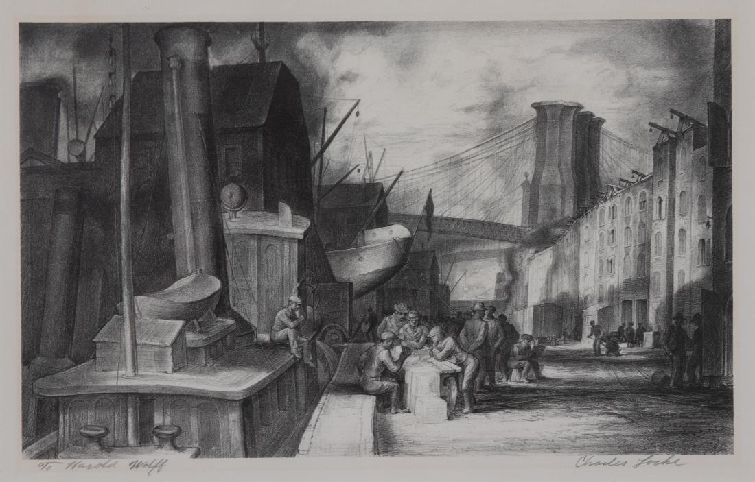 Charles Locke, (American, 1899-1983), Waterfront, 1938 - May 14, 2019 ...
