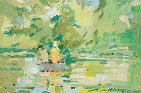 George Barrel (1923 2003) Aka Italo George Botti Oil On Canvas, 18th ...