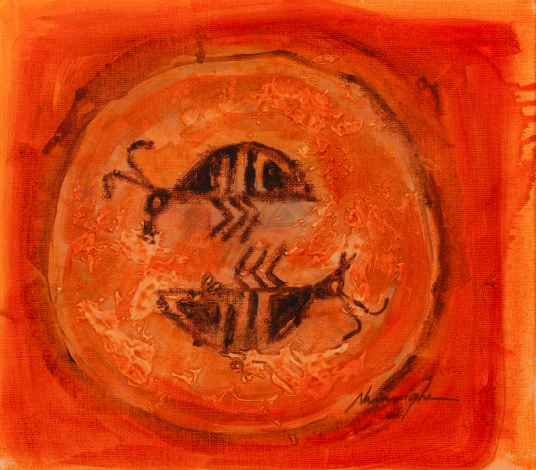 Dan Namingha (Hopi/Tewa, b. 1950) Hopi Drum - Nov 08, 2019 | Hindman in CO
