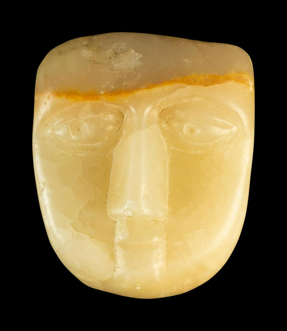 A Carved Alabaster Mask - Nov 18, 2019 | Hindman in IL