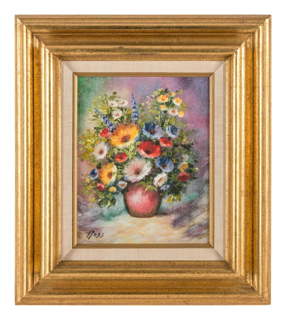 Heinz Ross (20th Century) Still Life With Flowers
