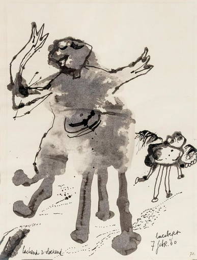 Lucebert (dutch, 1924 1994) Drawing No. 2a, 1960