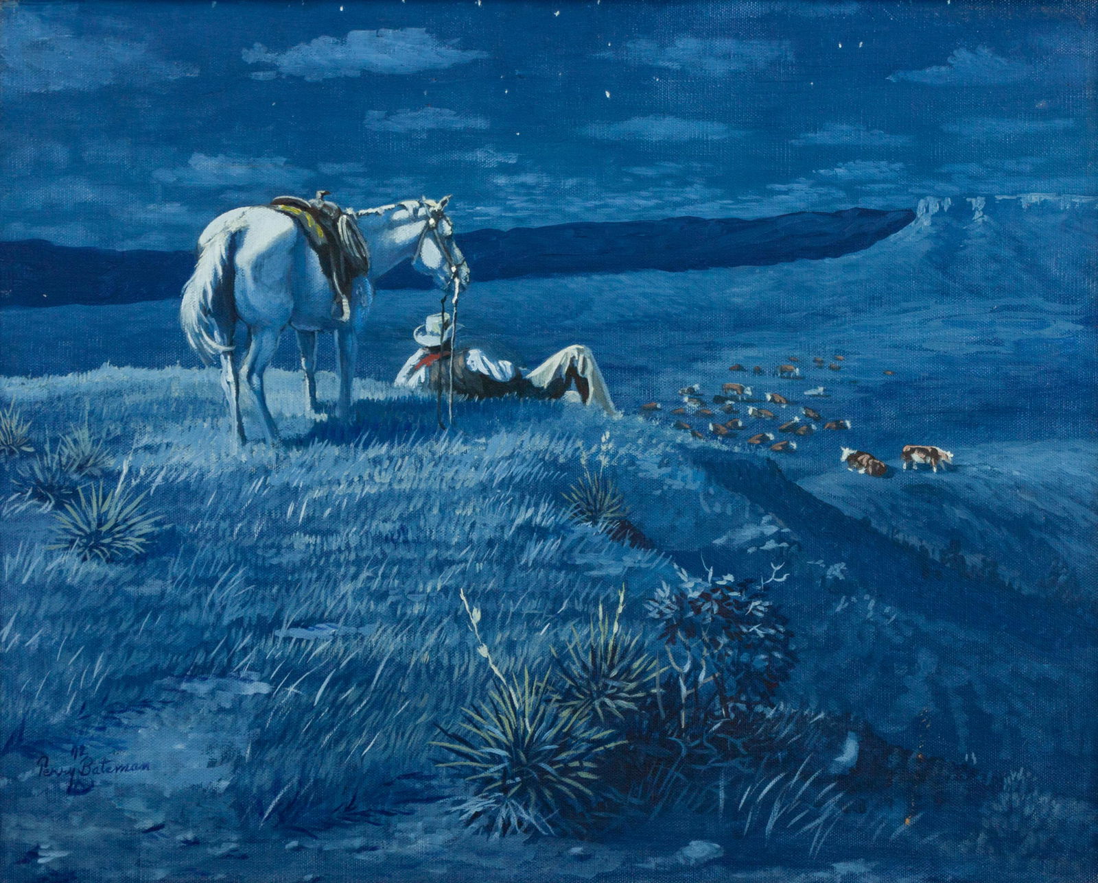 Terry Bateman (American, b. 1942) Moonlight Watch, 1992 | Barnebys