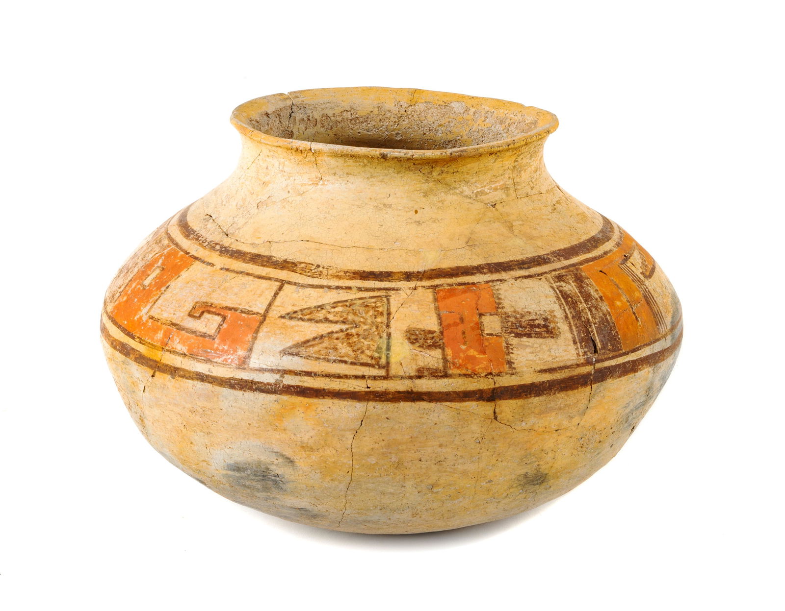 Sikyatki Pottery Jar, restored 8 1/2 inches - May 11, 2020 | Hindman in CO