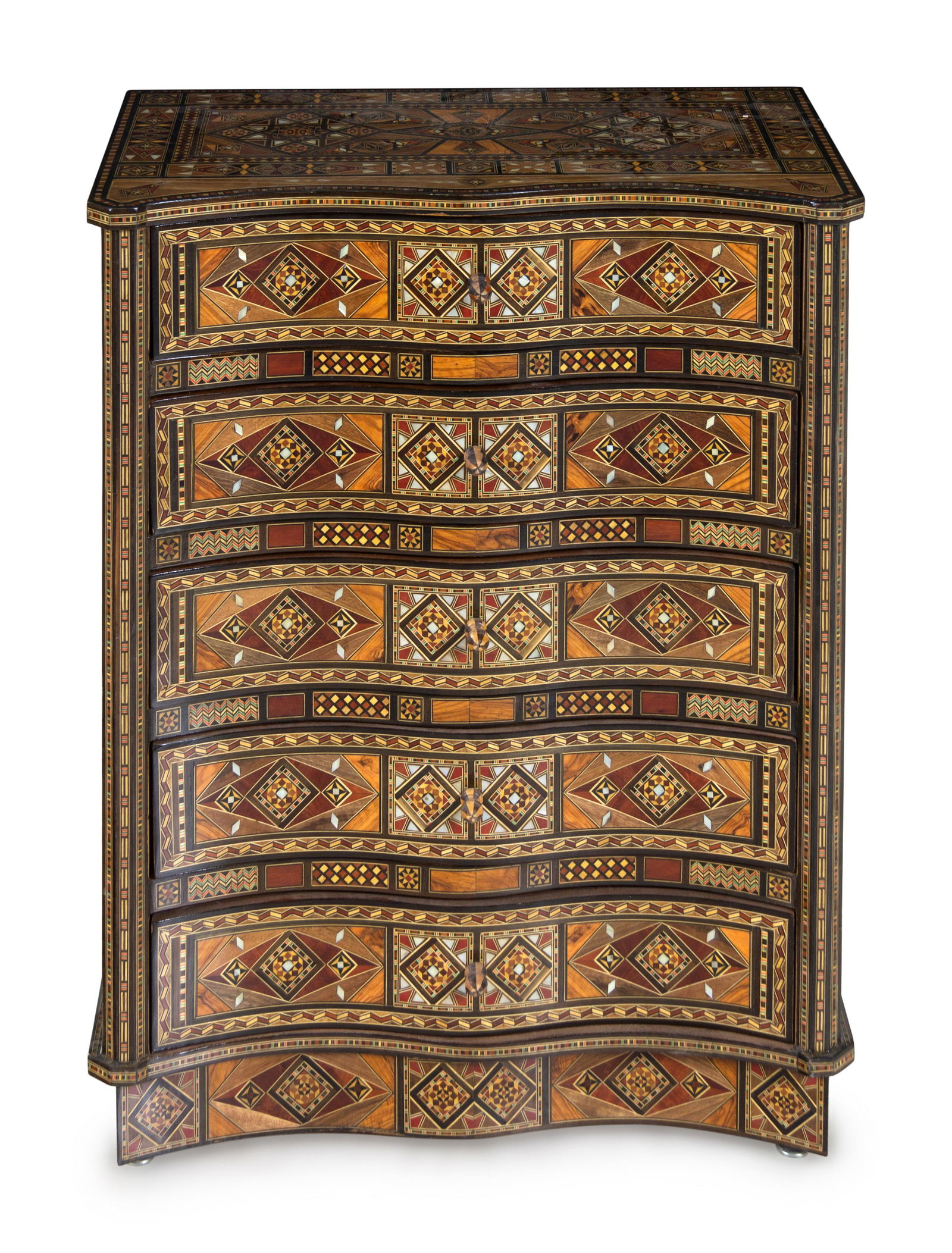 A Syrian Mosaic-Inlaid Chest of Drawers - Jul 21, 2020 | Hindman in IL
